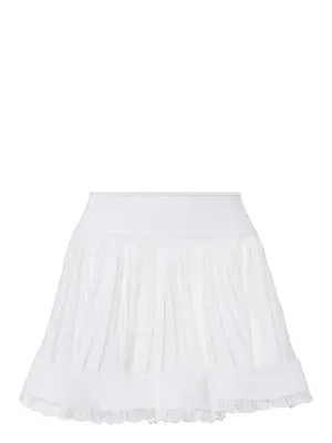 Alaïa Crinoline Pleated Shorts - White