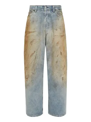 Acne Studios Distressed Wide-leg Jeans - Blue