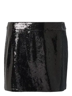 Dolce & Gabbana Sequined Miniskirt - Black