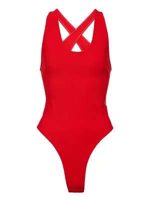 Alaïa Jersey Bodysuit - Red