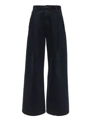 AGOLDE Ellis Low-rise Wide-leg Jeans - Black