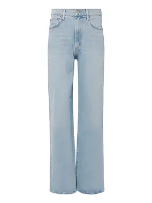 AGOLDE Harper Mid-rise Straight Jeans - Blue