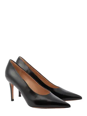 GIANVITO ROSSI Robbie Leather Pumps - Black