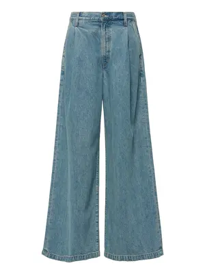 AGOLDE Ellis Mid-rise Wide-leg Jeans - Blue
