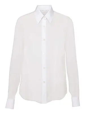 Dries Van Noten Silk And Cotton Shirt - White