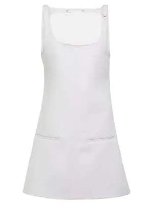 COURREGES Courrèges Reedition Logo Cutout Minidress - White