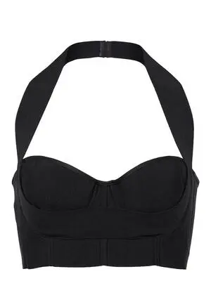 Alaïa Halterneck Bra Top - Black