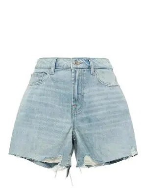 7 For All Mankind Monroe High-rise Denim Shorts - Blue