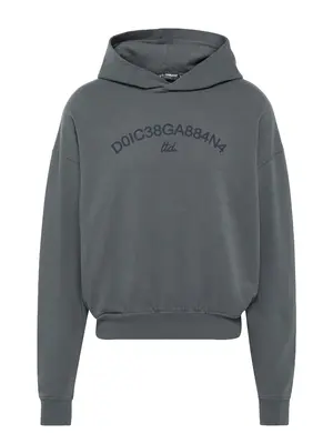 Dolce & Gabbana Cotton Jersey Hoodie - Grey