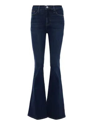 FRAME Le High Flare High-rise Jeans - Blue