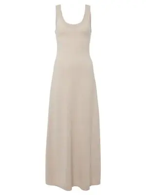 Brunello Cucinelli Cashmere Midi Dress - Beige