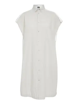 Balenciaga Oversized Cotton Shirt Dress - White