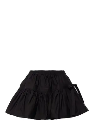 Alaïa Bow-detail Miniskirt - Black
