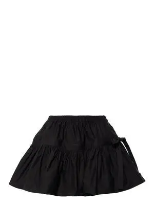 Alaïa Bow-detail Miniskirt - Black
