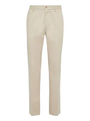 Dolce & Gabbana Cotton-blend Chinos - Beige
