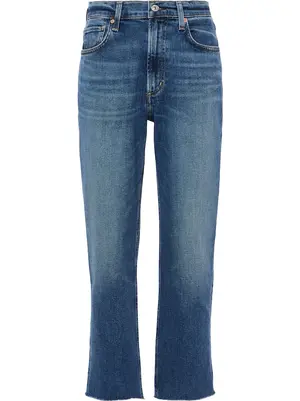 Citizens Of Humanity Daphne High-rise Cropped Jeans - Blue