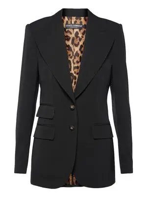 Dolce & Gabbana Wool-blend Blazer - Black