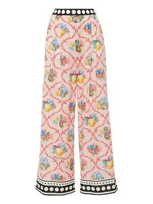Dolce & Gabbana Capri Printed Palazzo Pants - Multicoloured