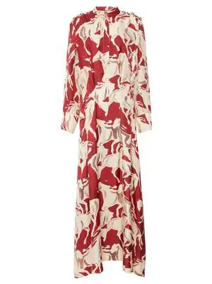 Altuzarra Felicia Printed Silk Maxi Dress - Multicoloured