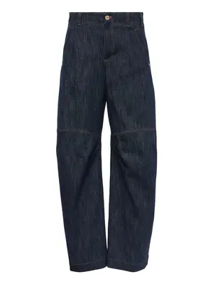 Brunello Cucinelli High-rise Wide-leg Jeans - Blue