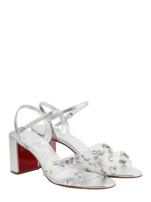 CHRISTIAN LOUBOUTIN Queenie Sandals - Silver