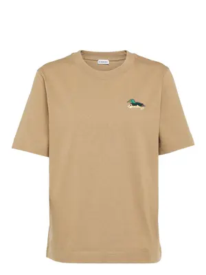 Burberry Logo Cotton T-shirt - Beige