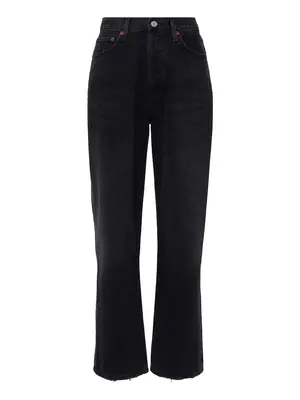 AGOLDE 90's Mid-rise Straight Jeans - Black