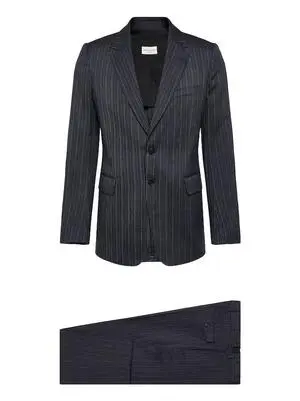 Dries Van Noten Pinstripe Cotton-blend Suit - Black