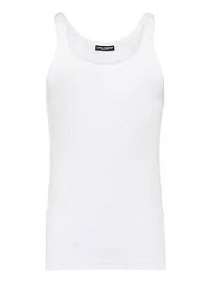 Dolce & Gabbana Cotton Jersey Tank Top - White
