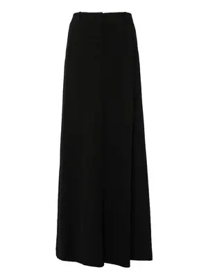 Dries Van Noten Wool-blend Maxi Skirt - Black
