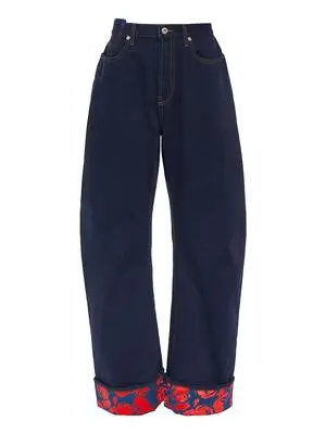 Burberry High-rise Wide-leg Jeans - Blue
