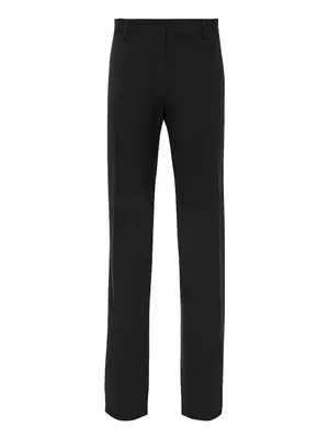 Dolce & Gabbana Wool-blend Straight Pants - Black