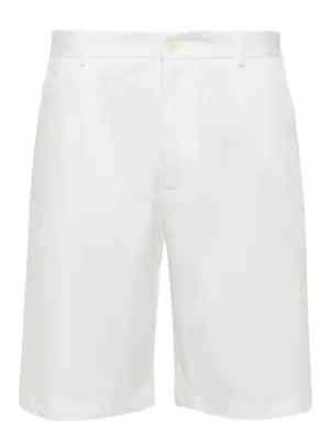 Dolce & Gabbana Cotton-blend Bermuda Shorts - White