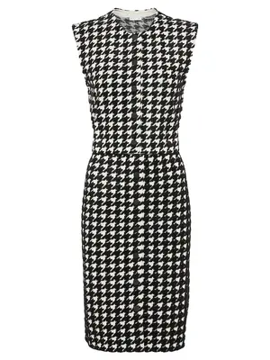 Burberry Checked Minidress - Black