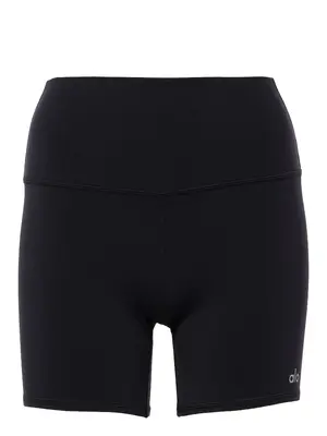 Alo Yoga Airbrush High-rise Biker Shorts - Black
