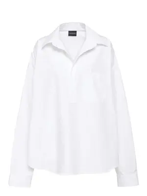 BALENCIAGA Balenciaga Oversized Cotton Poplin Shirt