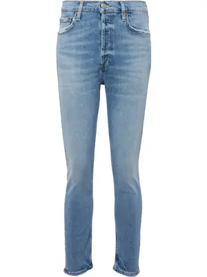AGOLDE Nico High-rise Skinny Jeans - Blue