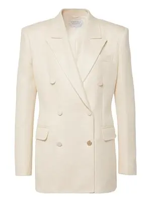 Gabriela Hearst Gavin Double-breasted Blazer - White