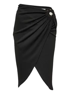 CHRISTOPHER ESBER Christopher Esber Ring-Detail Wrap Skirt