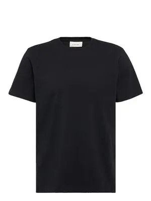 FRAME Logo Cotton Jersey T-shirt Black