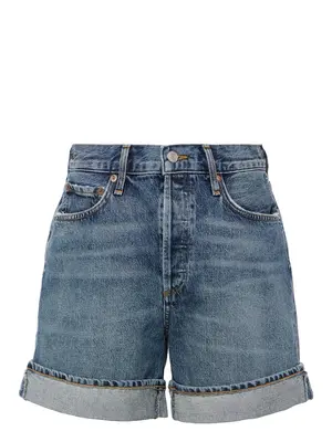 AGOLDE Dame High-rise Denim Shorts - Blue