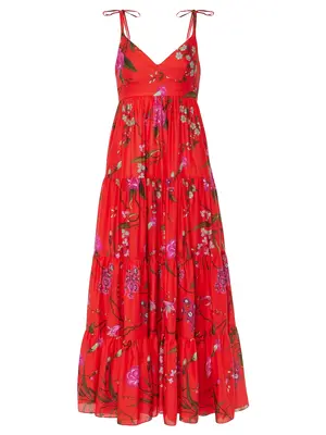 Erdem Floral Cotton-blend Midi Dress - Multicoloured