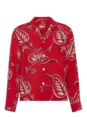 BODE Creeping Begonia Printed Shirt - Red