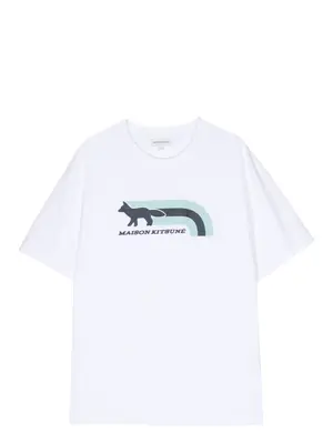 MAISON KITSUNÉ Maison Kitsuné Flash Fox-Print T-Shirt