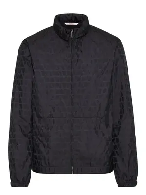 Valentino Garavani Toile Iconographe Windbreaker Jacket - Blue