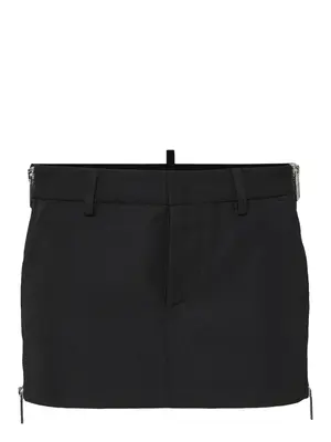 Dsquared2 Side-zip Mini Skirt - Black