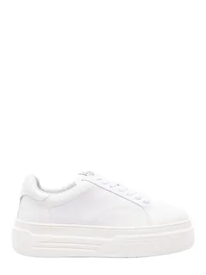 LANVIN Leather Flatform Sneakers - White