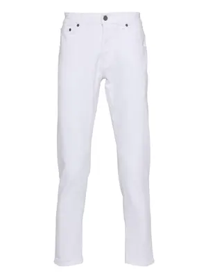 DONDUP Logo-print Tapered Jeans - White