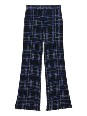 MSGM MSGM Checked Cotton Trousers