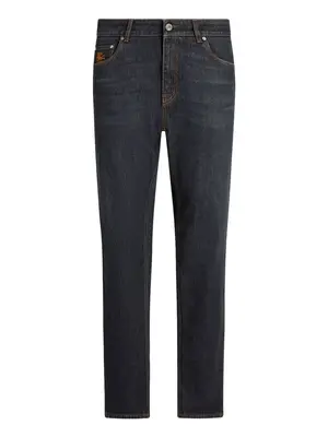 Etro Mid-rise Slim-cut Jeans - Grey